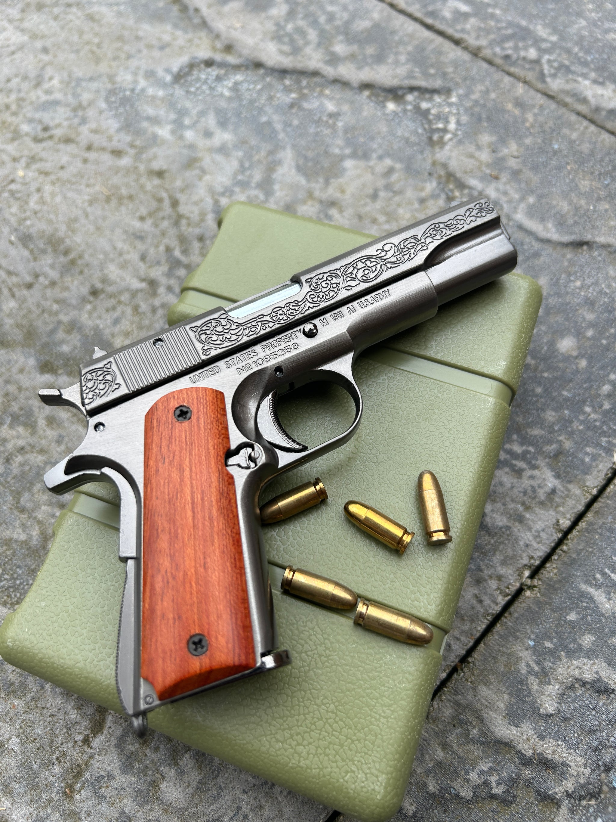 1911 ‘Cartel’ Miniature Scale Model Metal Pistol with Moving Parts Eje ...