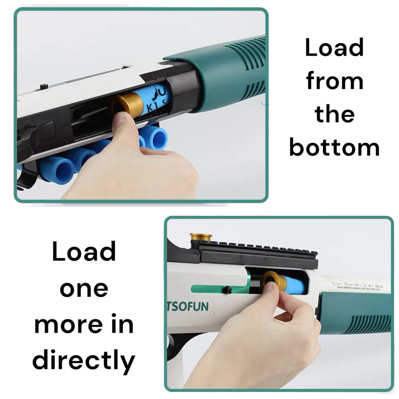 M1014 Combat Shotgun - Shell Ejecting Pump Action Toy Gun with Darts a ...