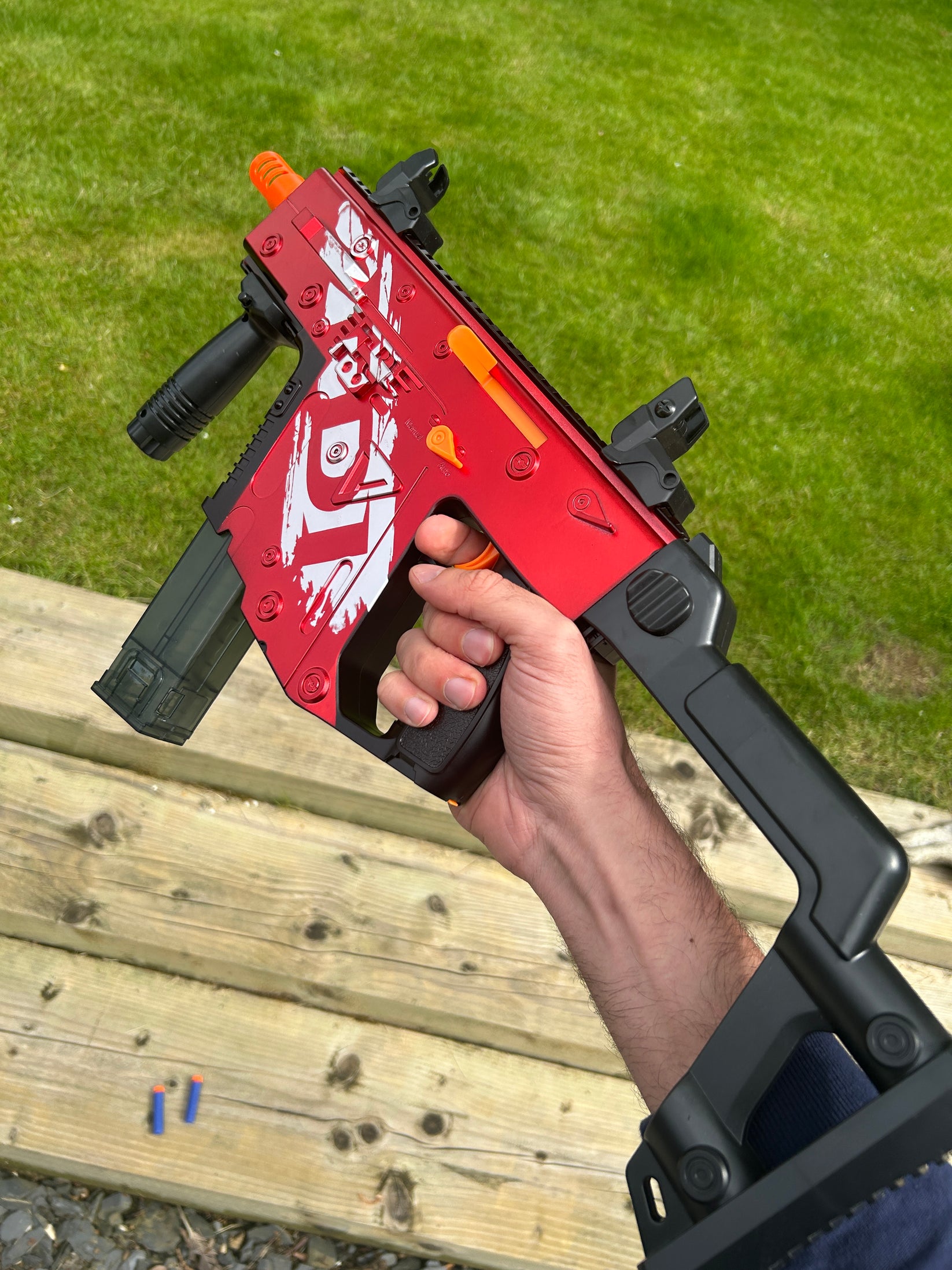 Vector SMG Shell Ejecting Toy Gun Electric Automatic Foam Dart Blaster ...