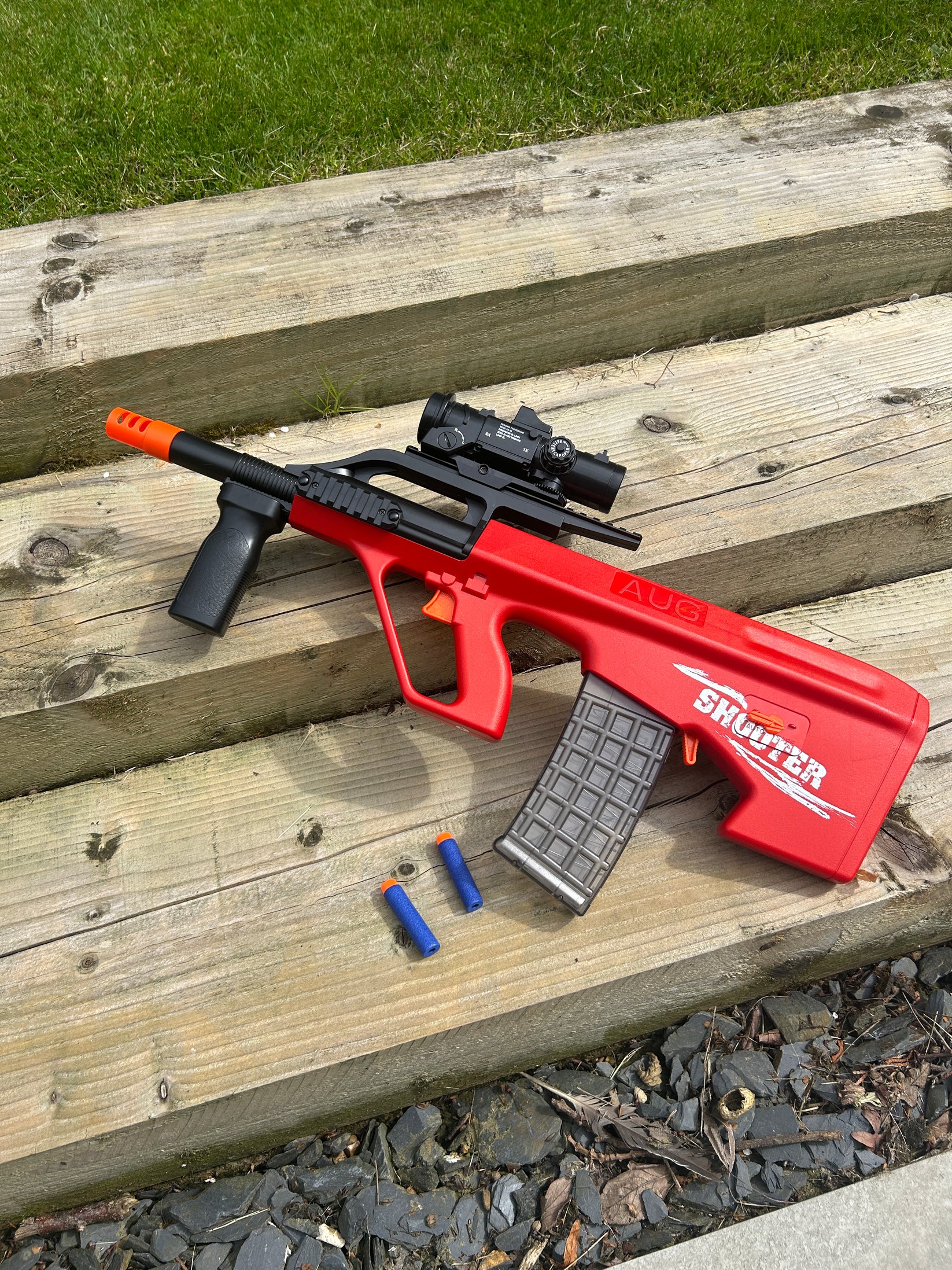 AUG Assault Rifle Automatic Shell Ejecting Dart Blaster – Dart Armoury