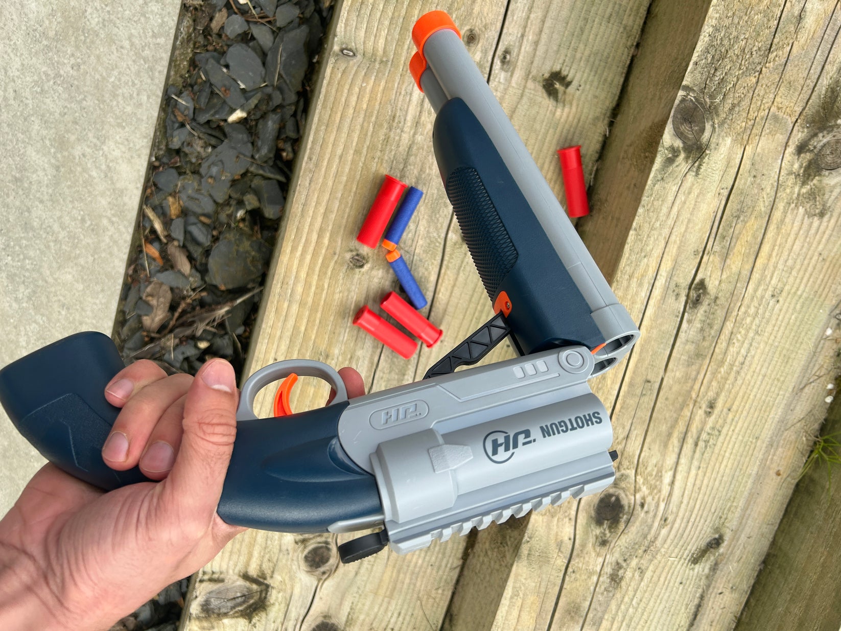 Sawn-Off Double Barrel Shotgun - Shell Ejecting Dart Blaster Cosplay G ...