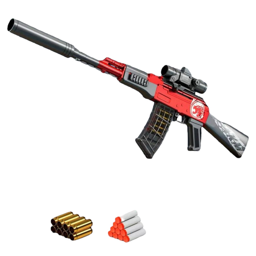 AK-47 Shell Ejecting Toy Gun Foam Dart Blaster – Dart Armoury
