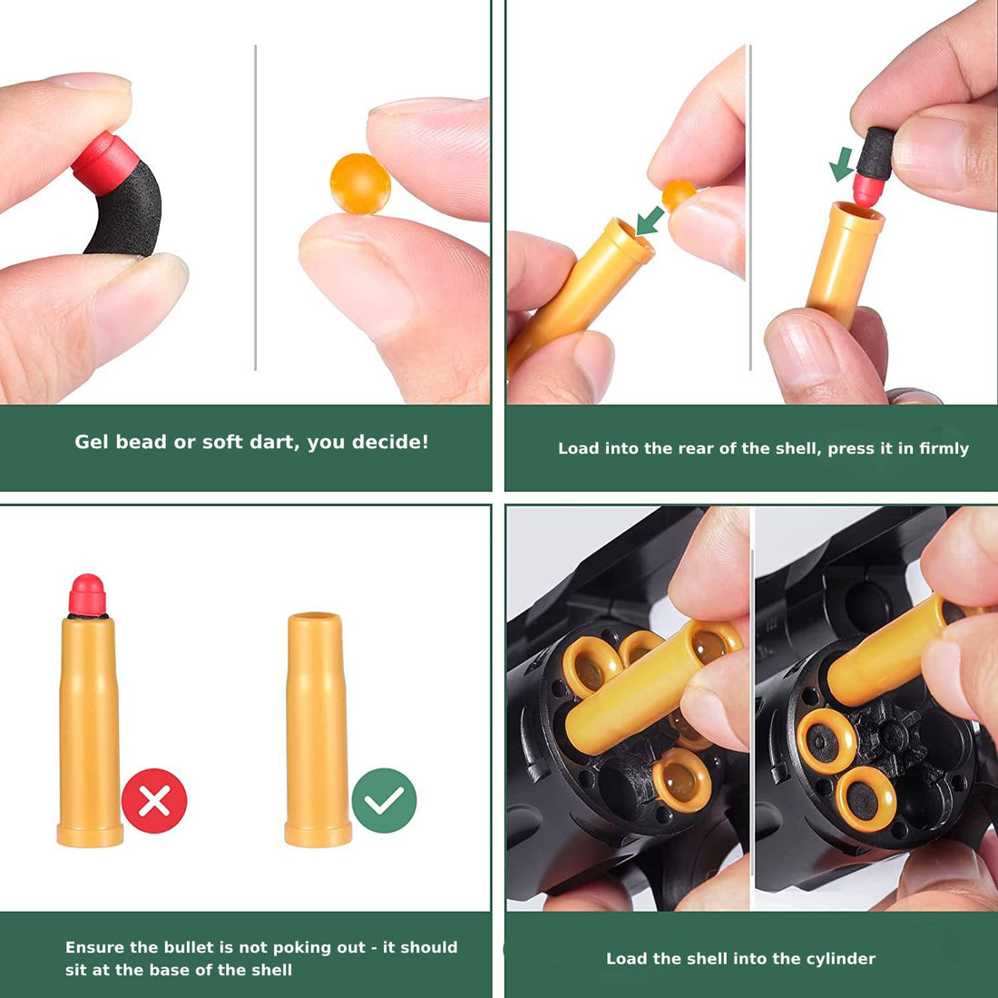 Gel Blaster Revolver Pistol Shell Ejecting Dart Blaster – Dart Armoury