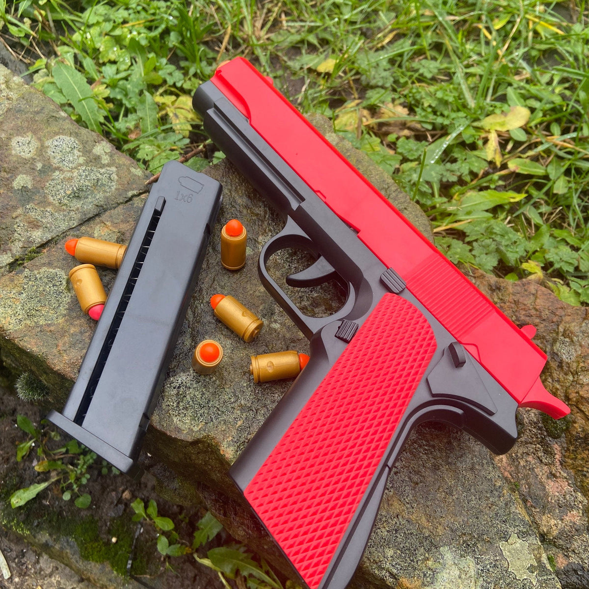 1911 Semiauto Shell Ejecting Dart Blaster Blowback Cosplay Prop Toy Gu 7675